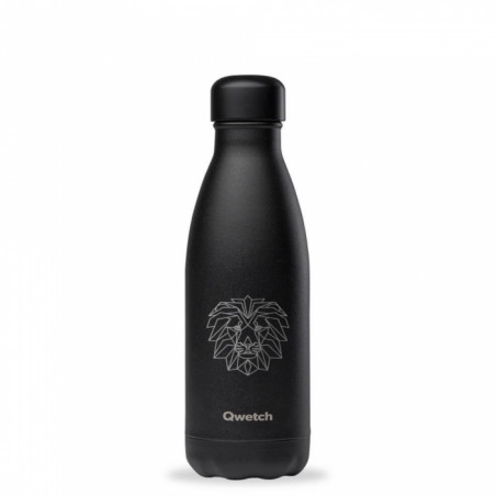 Qwetch - Bouteille isotherme 500 ml animal tattoo lion