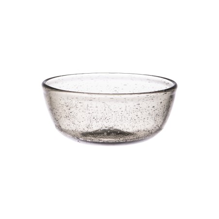 TABLE PASSION - Coupelle Bullée gris 12 cm (lot de 6)