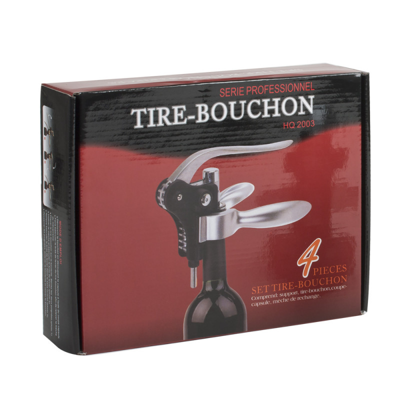 TREND'UP - Coffret tire bouchon 4 pièces